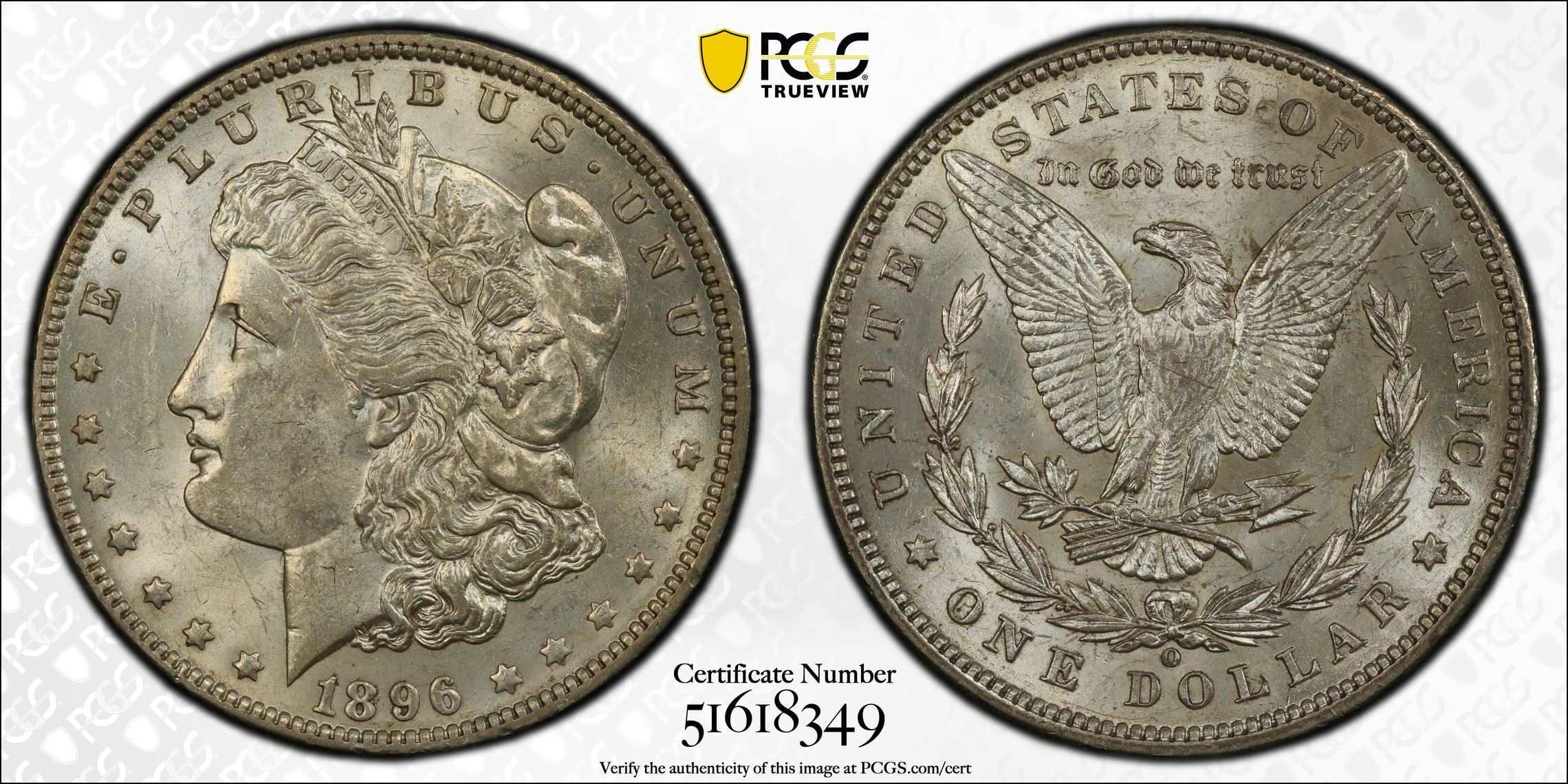 Collectors Corner - 1896-O $1 AU58 PCGS - #70053170
