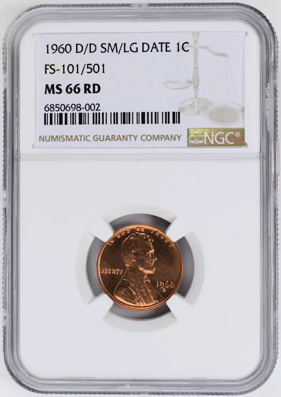 Collectors Corner - 1960-D/D 1C DDO FS-101 Sm/Lg Date MS66RD NGC ...
