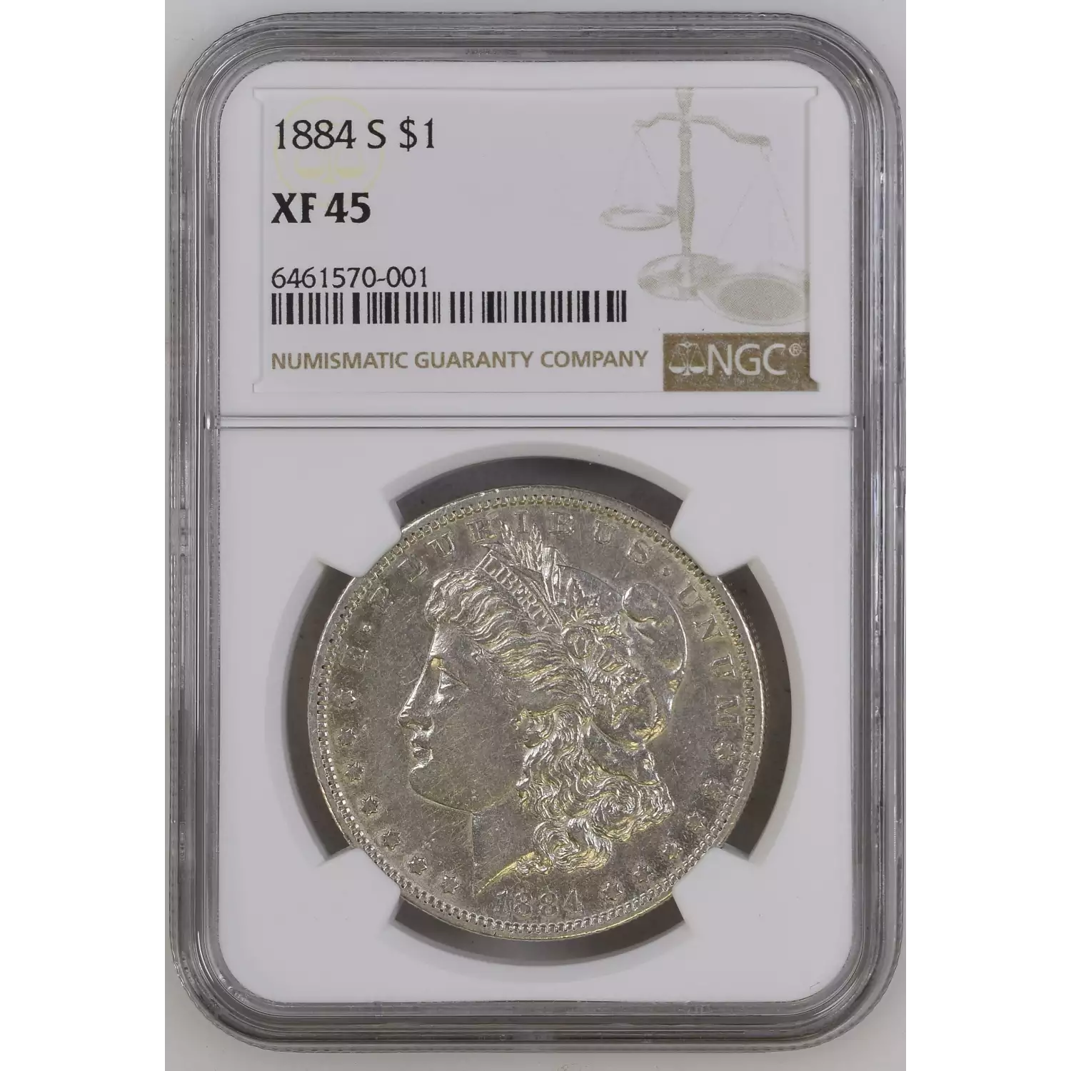 1884-S Morgan Silver Dollar NGC XF-45 - Harbor Coin Company
